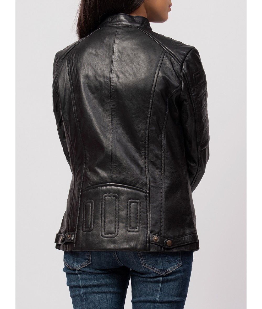 Women Black Leather Jacket | Alaskan Leather Company